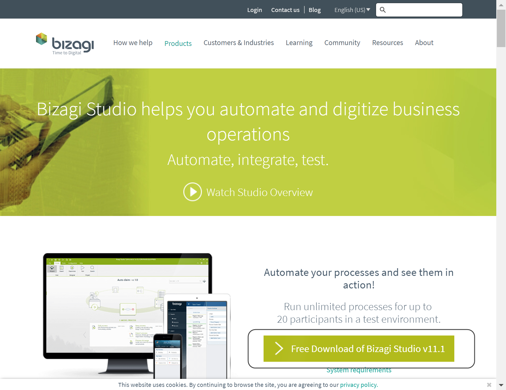 Bizagi, One Platform; Every Process