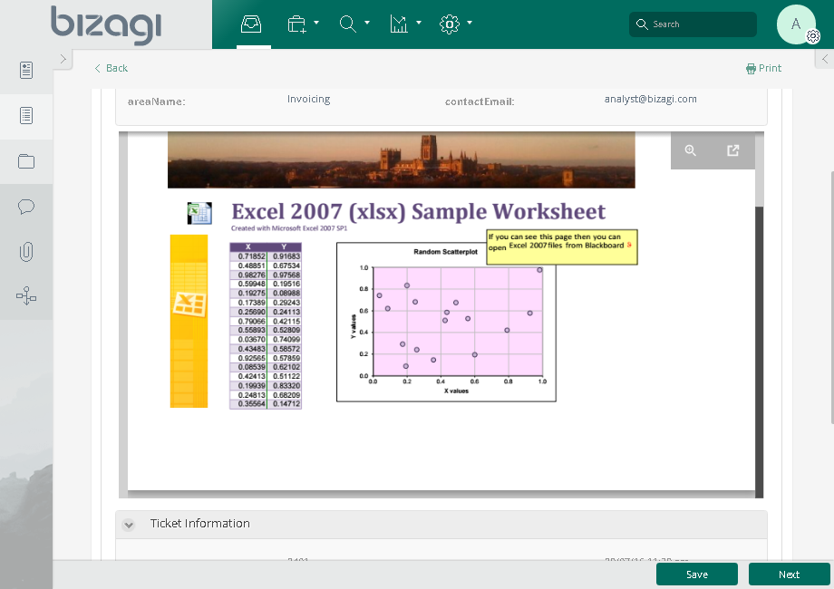 Widgets > Office document viewer
